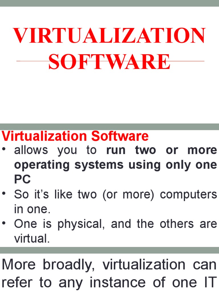 3rd Quarter VIRTUALIZATION SOFTWARE | PDF | Virtualization | Desktop Virtualization