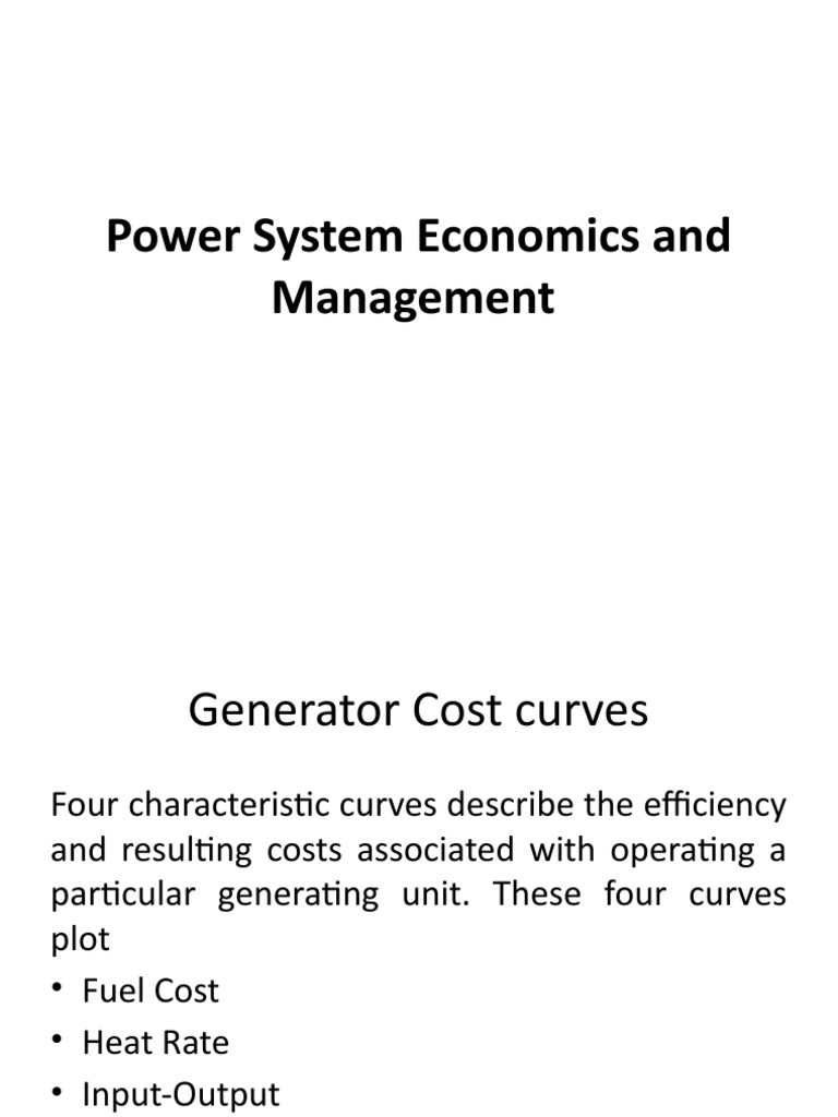 Power System Economics and Management | PDF | Science & Mathematics ...