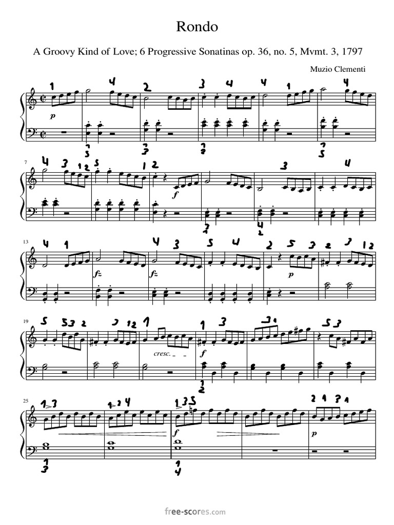 Clementi Rondo PDF | PDF | Tempo | Musical Forms