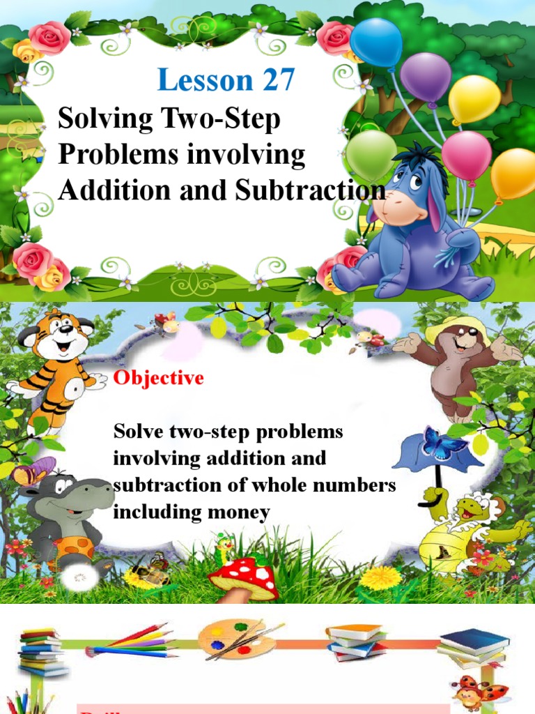 Lesson 27: Solving Two-Step Problems Involving Addition and Subtraction ...