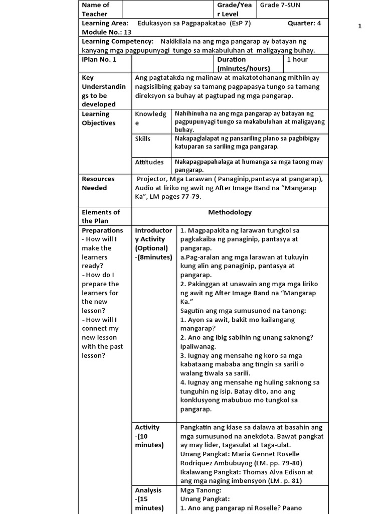 EsP7 Q4 Ip1 v.02 | PDF