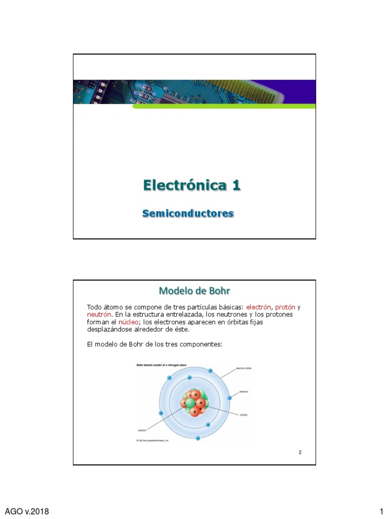 Electrónica 1 Semiconductores (Ut1) | PDF | Semiconductores | Dopaje (semiconductor)