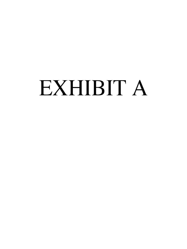 Exhibit Overview and Details | PDF