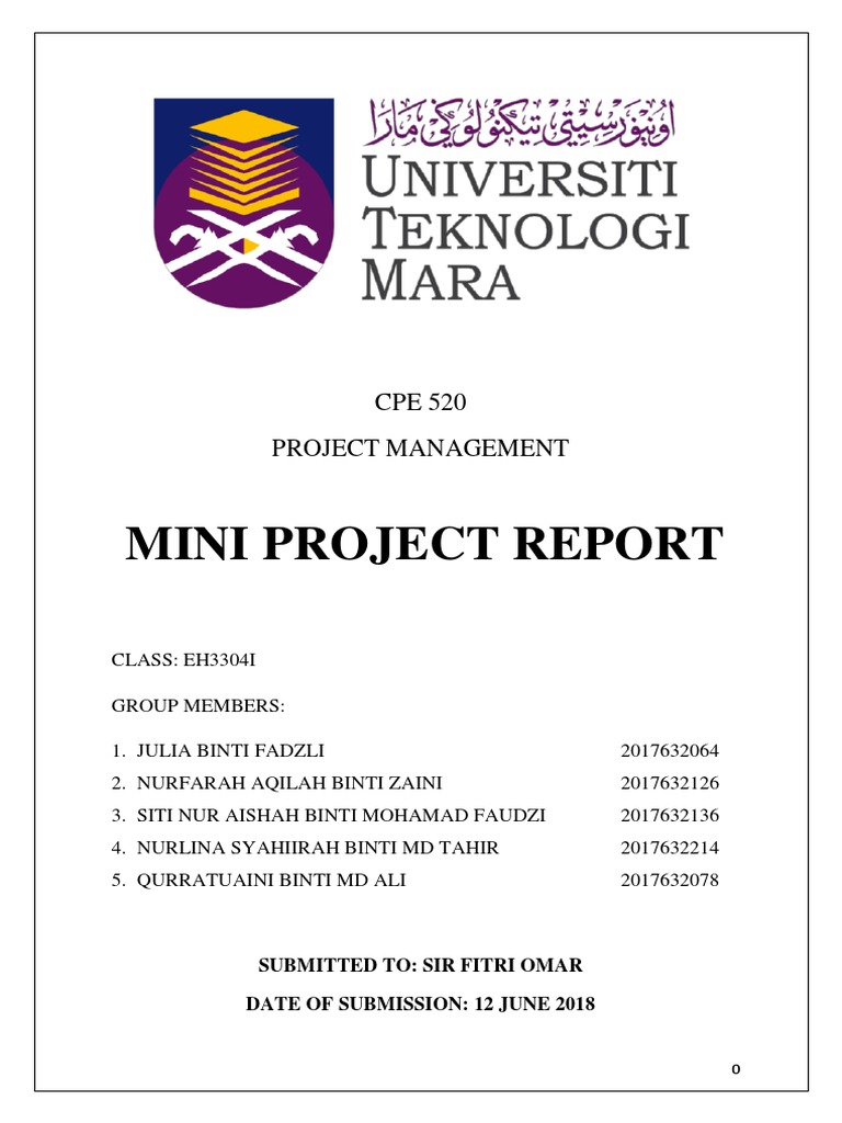 CPE520 - Mini Project Management Report | PDF | Methanol | Carbon Monoxide