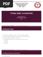 WBC Count Using Hemocytometer Method | PDF | White Blood Cell | Blood