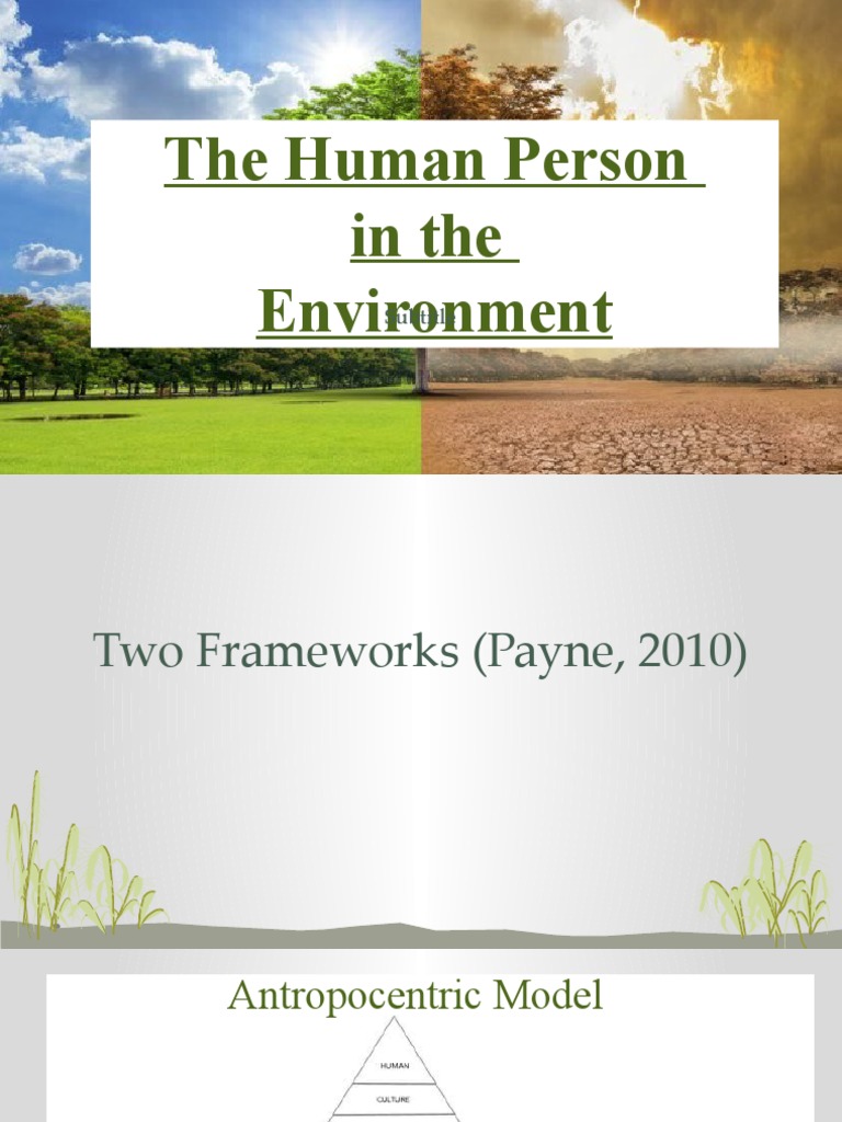The Human Person in The Environment: Subtitle | PDF