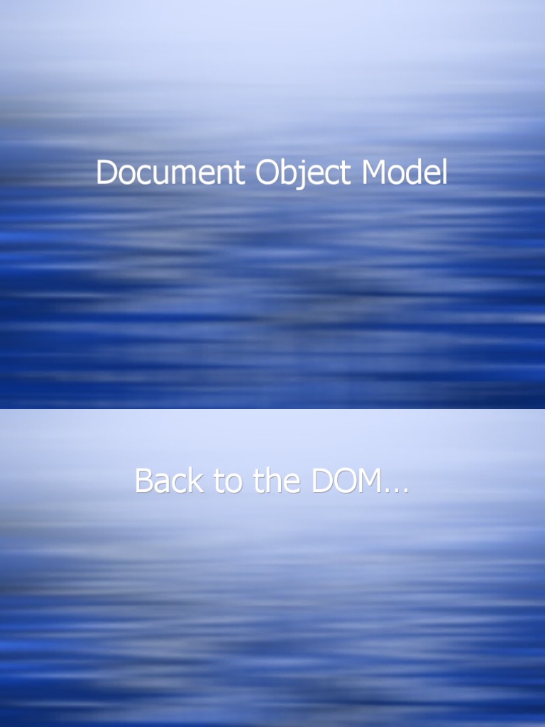 03DOM | PDF | Ajax (Programming) | Document Object Model