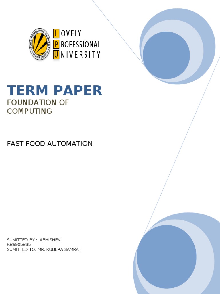 Fast Food Automation | PDF | Source Code | Computer Program