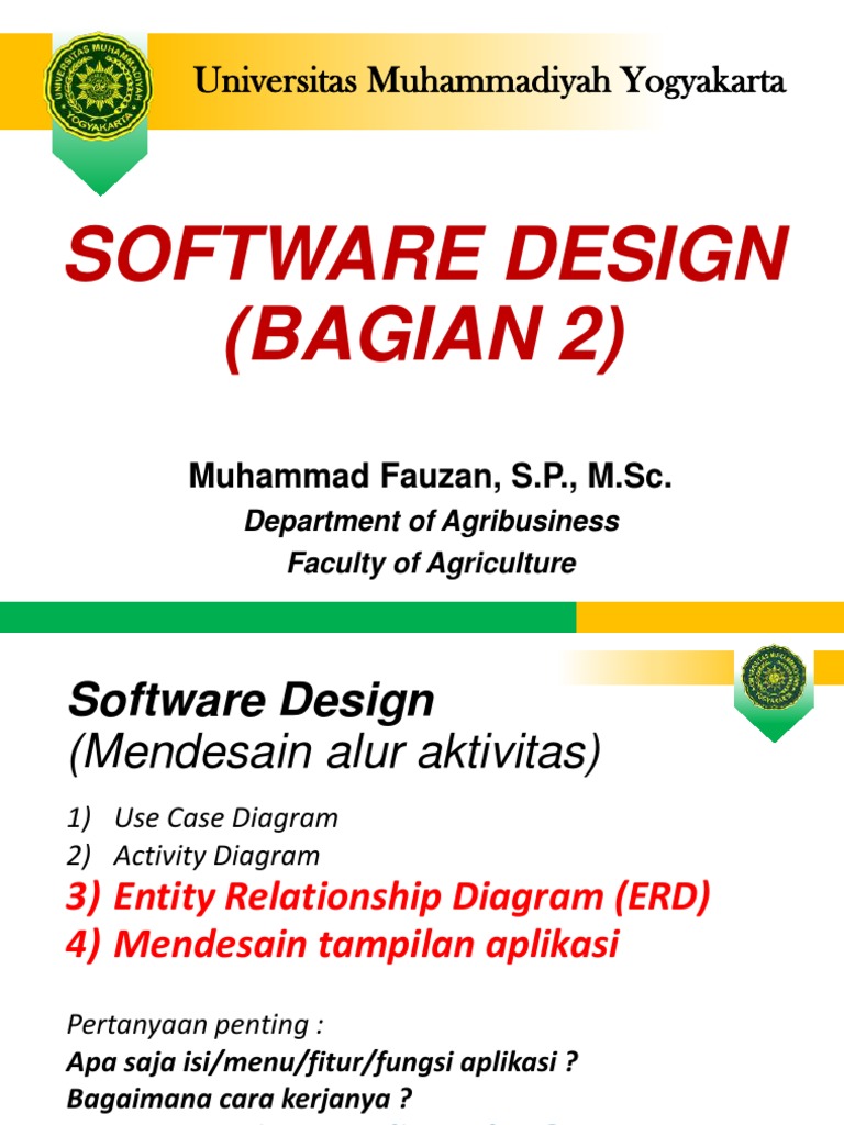 .FZN - Rancangan Aplikasi (Erd, Tampilan, Laporan) | PDF