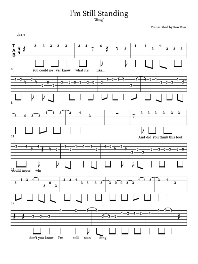 I M Still Standing Pdf Pdf