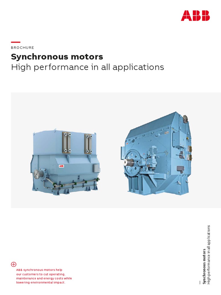 ABB Synchronous Motors PDF | PDF | Electric Motor | Bearing (Mechanical)