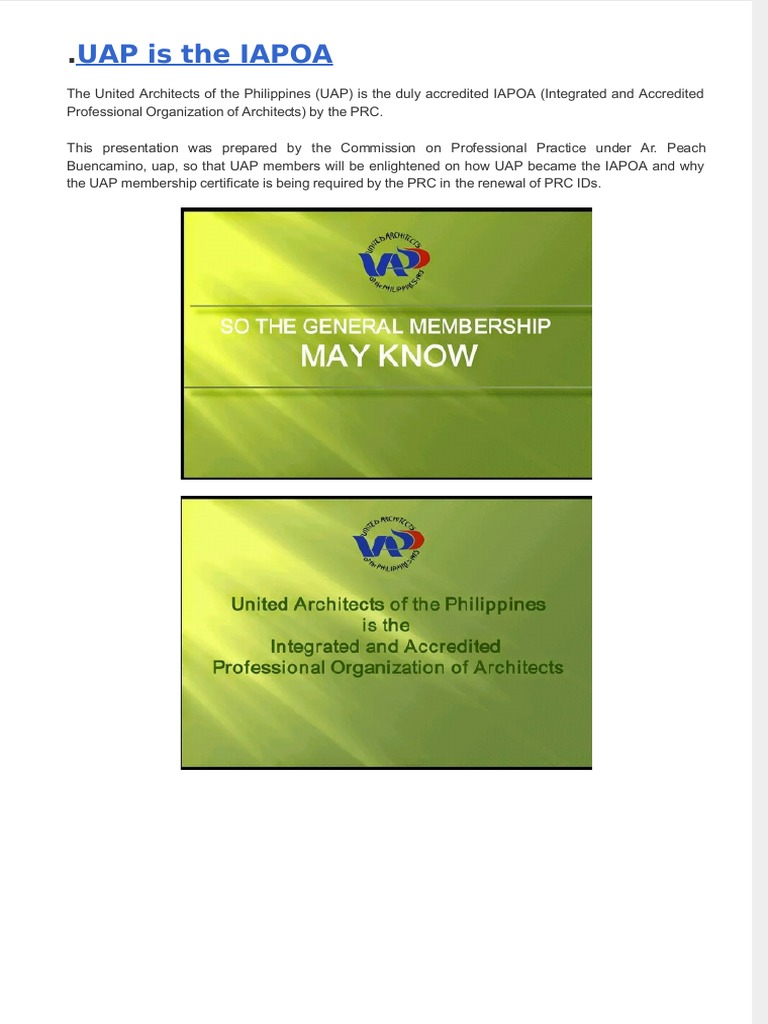 Uap Is The Iapoa | PDF | Government Information | Business