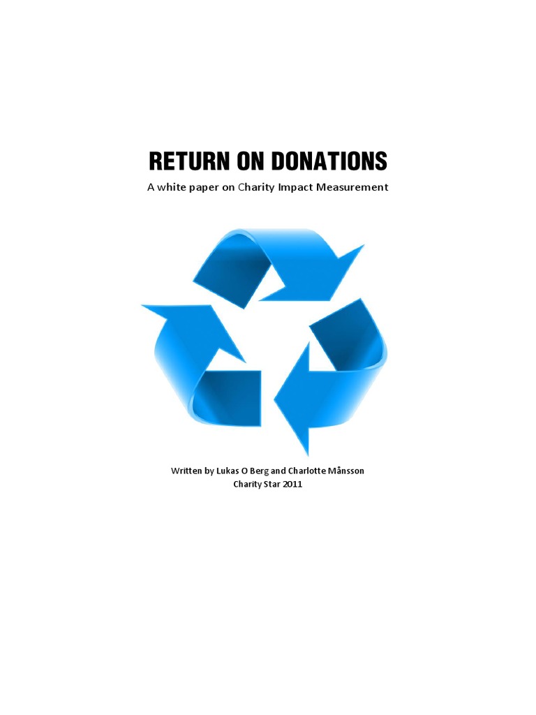 Measuring Charity Impact Effectively | PDF | Non Governmental ...