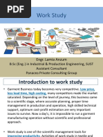 WORK STUDY (WORK MEASUREMENT & METHOD STUDY) of PRODUCTION TECHNOLOGY ...