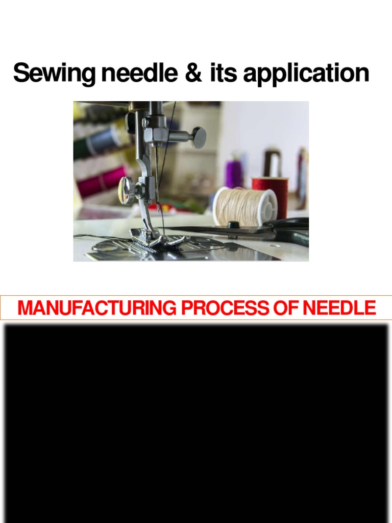 Sewing Needle & Its Application | PDF | Yarn | Knitting