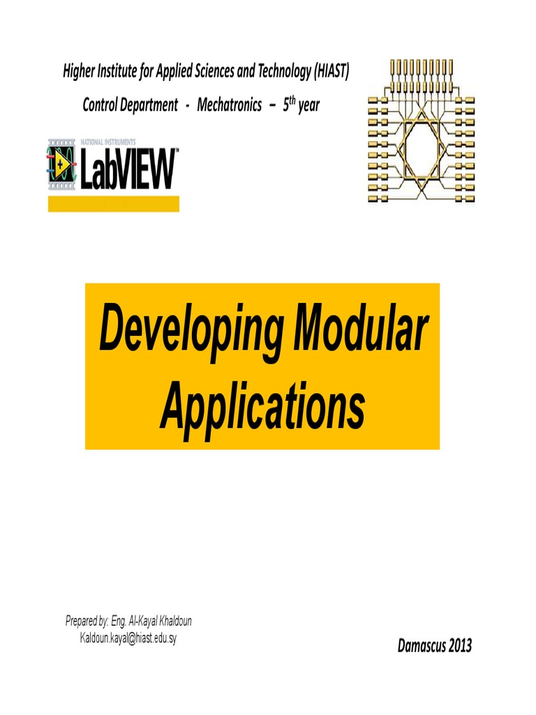 Developing Modular Developing Modular Applications | PDF Developing Modular Developing Modular Applications | PDF