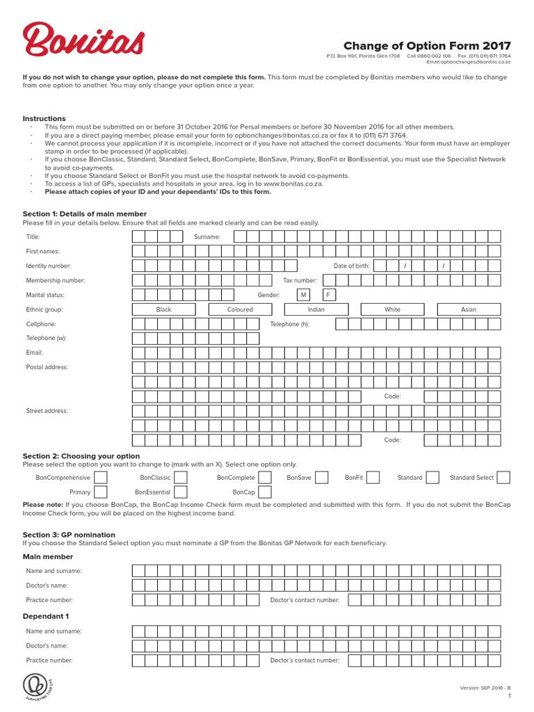 Change of Option Bonitas | PDF | Government | Business