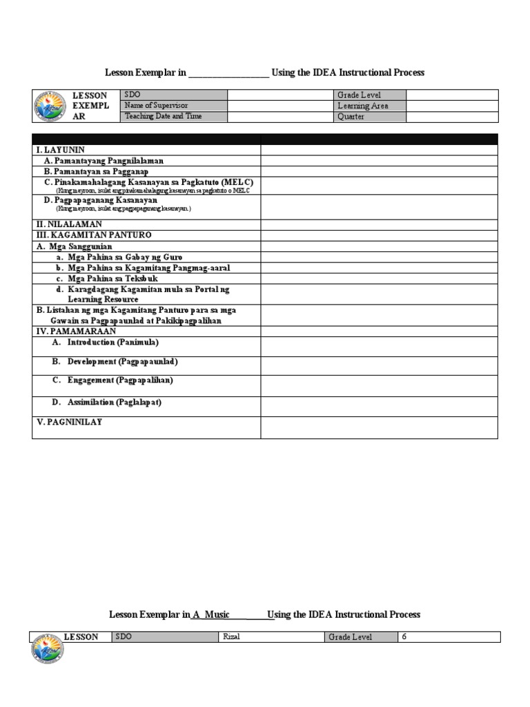Music Lesson Plan: Rhythmic Patterns | PDF | Rhythm | Applied Psychology