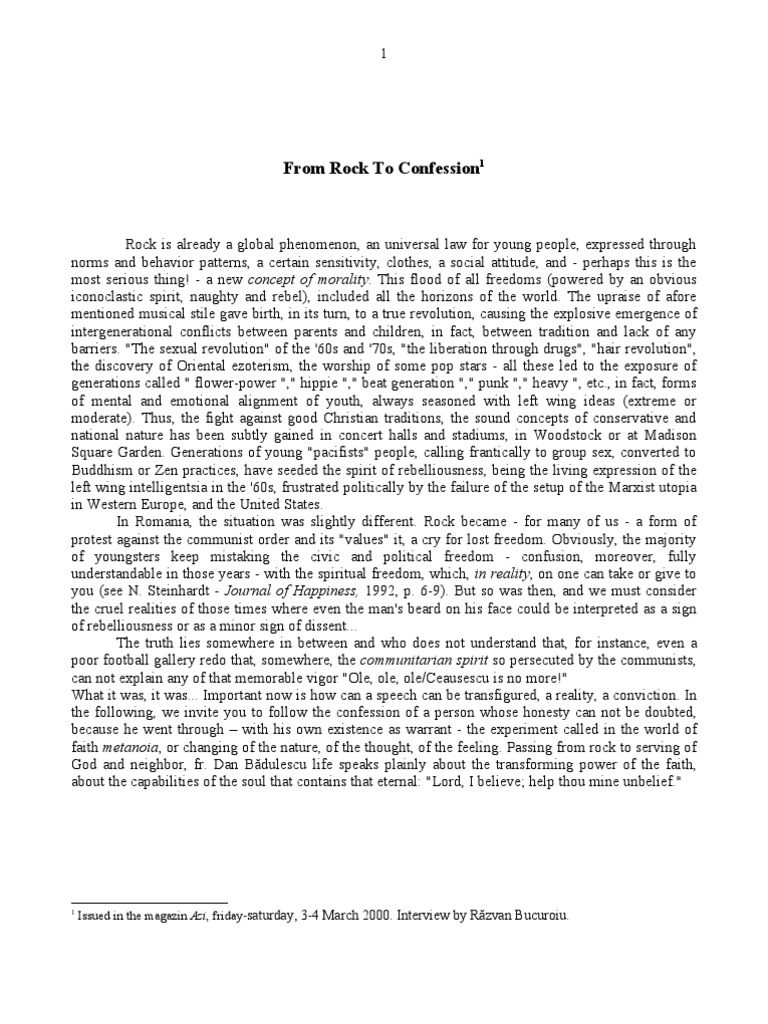 From Rock To Confession | Download Free PDF | Ten Commandments | Priest