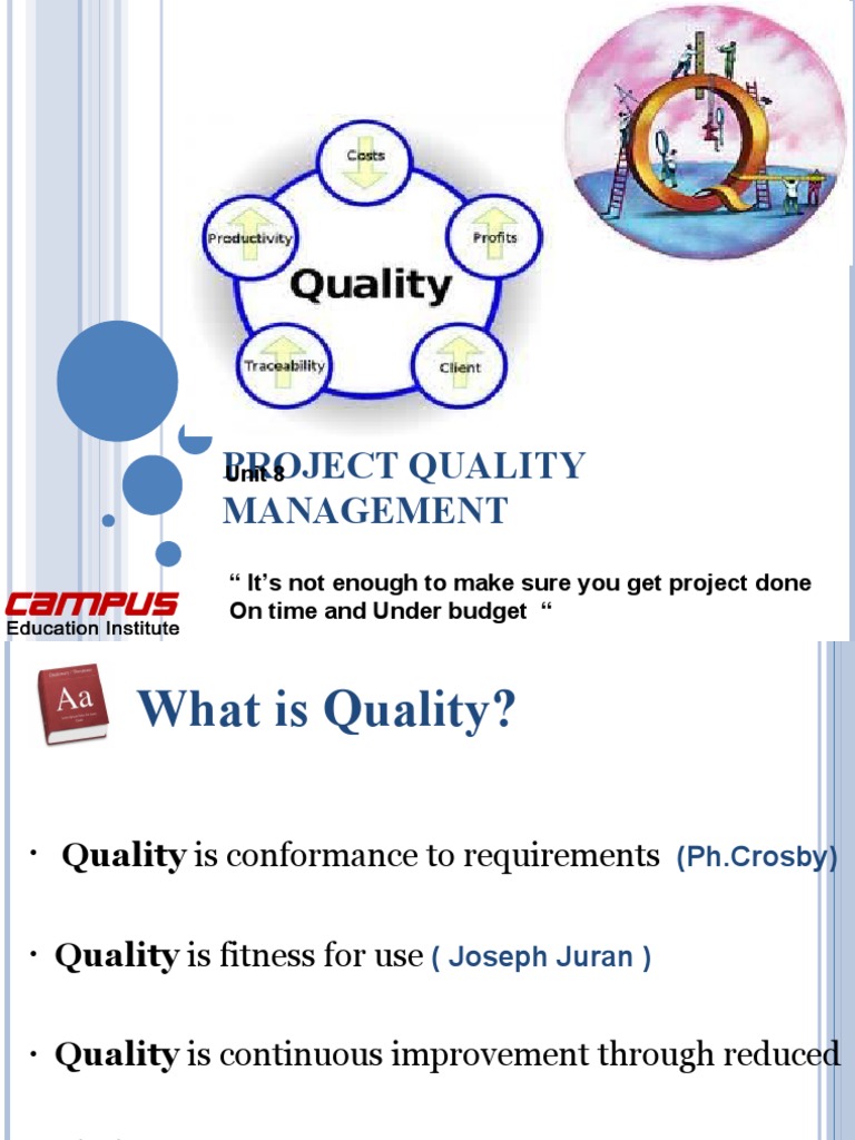 Project Quality Management | PDF | Quality Assurance | Standard Deviation
