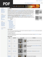 Complete Minecraft Crafting Recipes | PDF | Armour | Building Materials