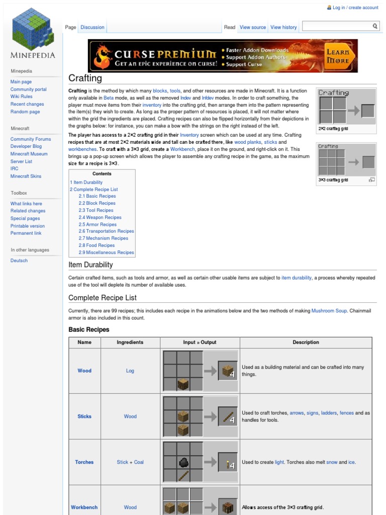 Minecraft Crafting | PDF | Minecraft | Armour