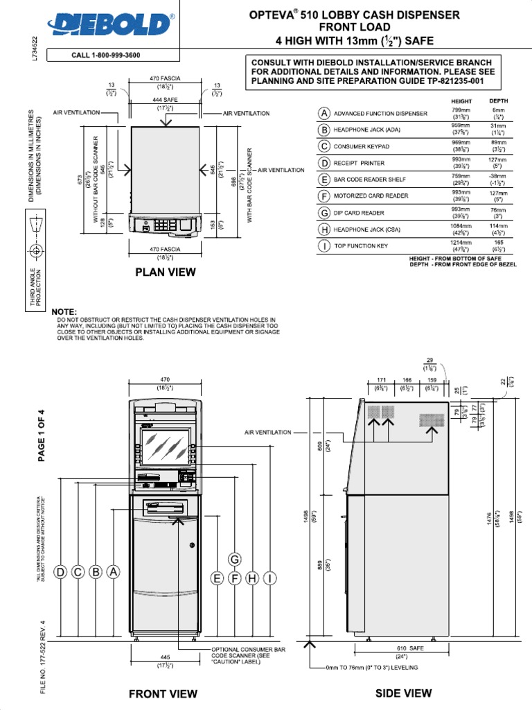 For Additional Details and Information. Please See Consult With Diebold ...