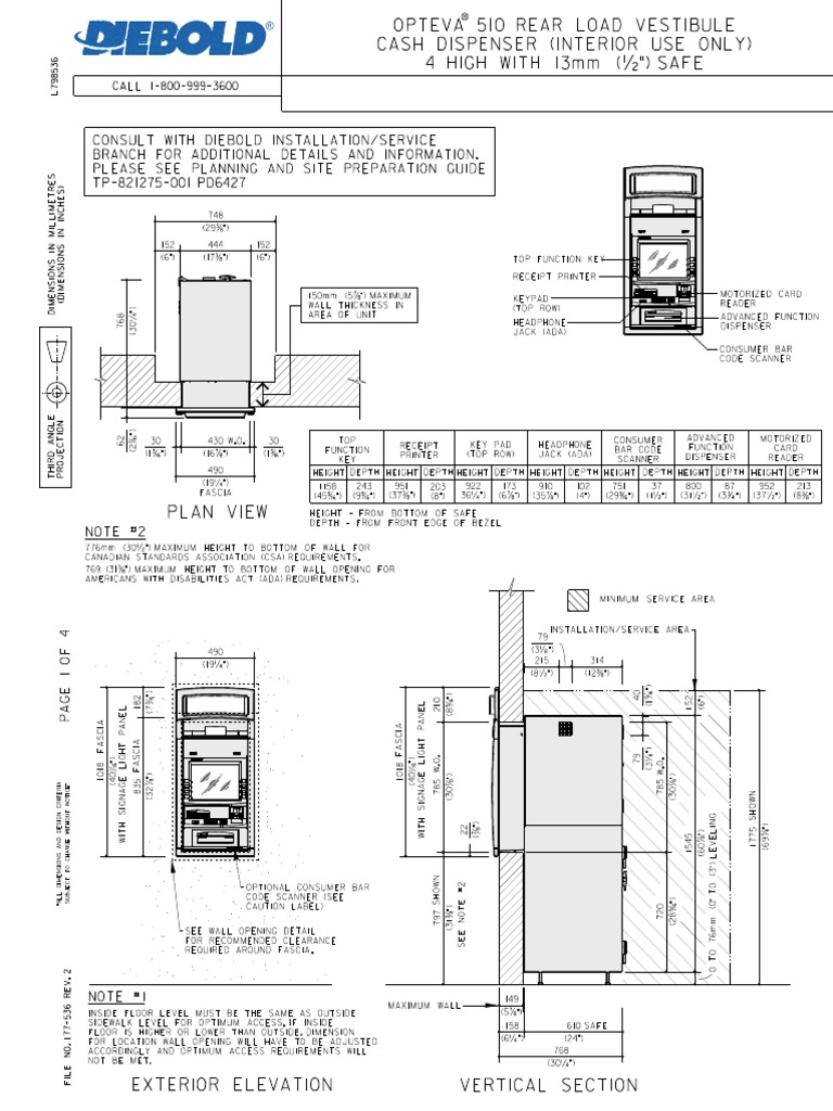 Branch For Additional Details and Information. Consult With Diebold ...