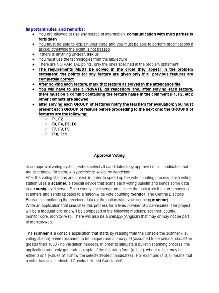Important Rules and Remarks | PDF | Image Scanner | Server (Computing)