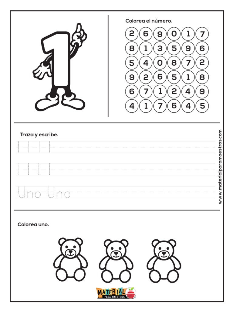 Fichas Numeros 1 - 20 | PDF