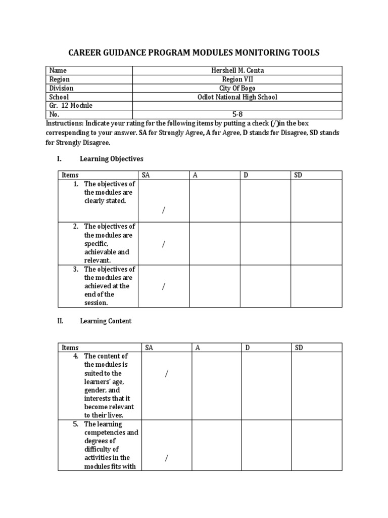 Career Guidance Program Evaluation Tools | PDF | Learning | Communication