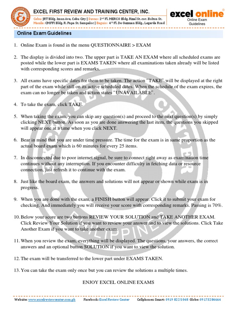 Writable - Uploads - Resources - Files - Exam Guidelines | PDF ...