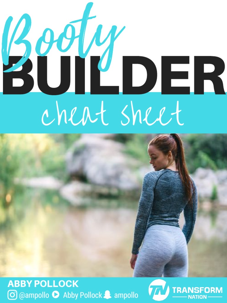Booty-Builder-Cheat-Sheet - Abby Polloc PDF | PDF