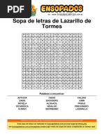 Sopa de Letras M, P, S, L Palabras | PDF