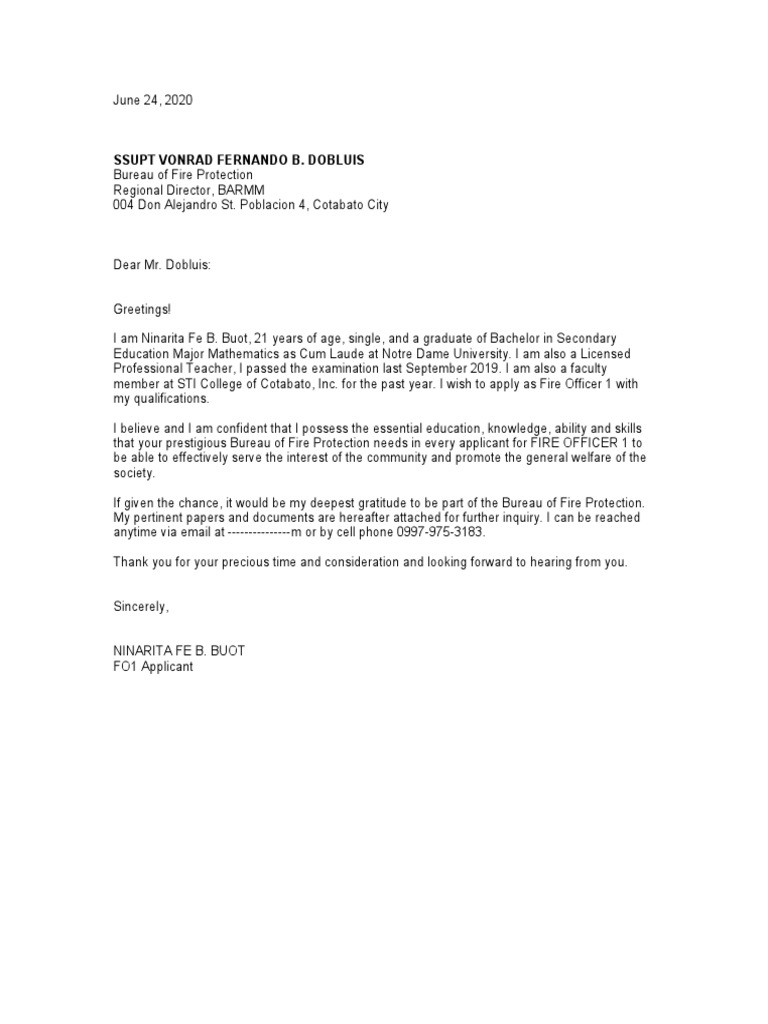 Ssupt Vonrad Fernando B. Dobluis | PDF