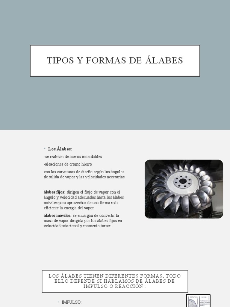 Tipos y Formas de Álabes Valencia | Descargar gratis PDF | Física ...
