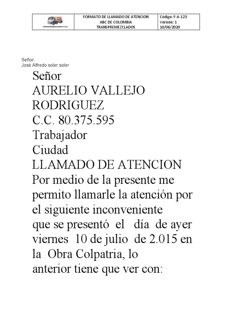 Llamado de Atención | PDF | Violencia