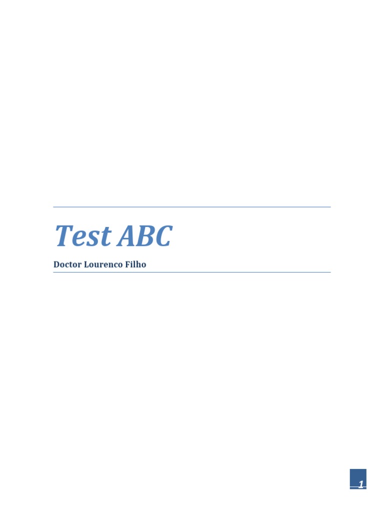 Test ABC Completo | PDF