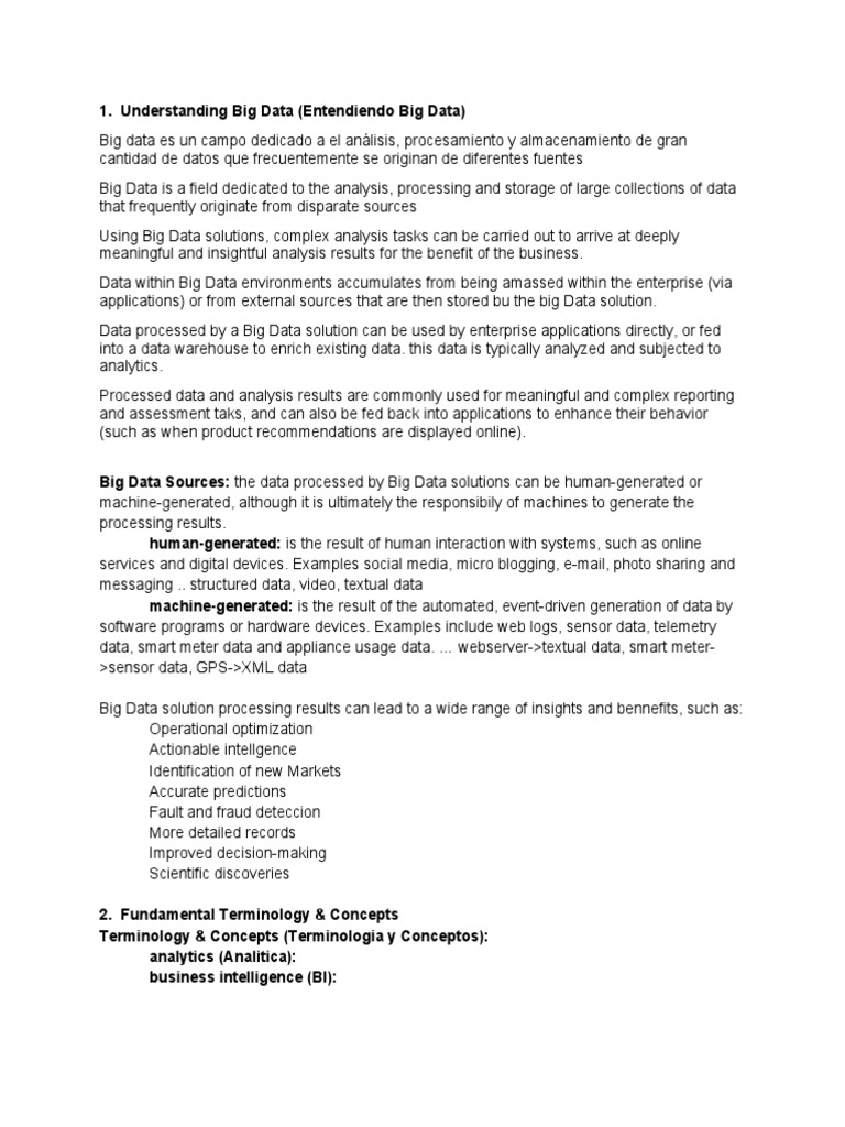 Modulo 1 Fundamentos De Big Data Pdf Big Data Analytics