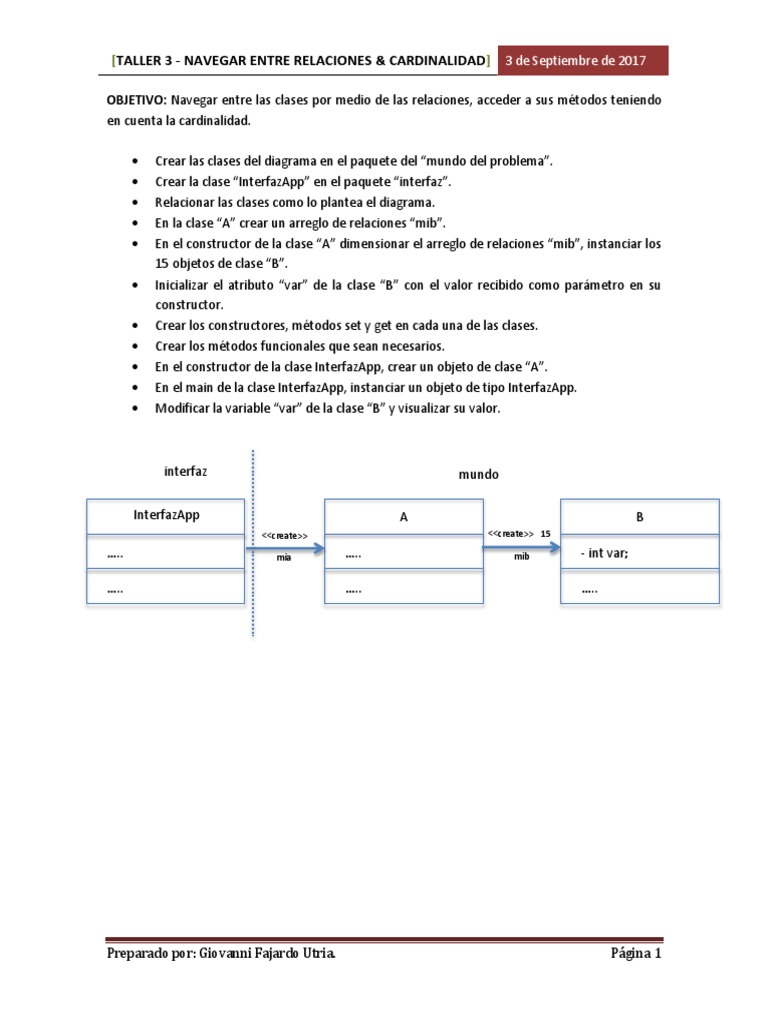 Navigating relationships and cardinality between classes in a UML ...