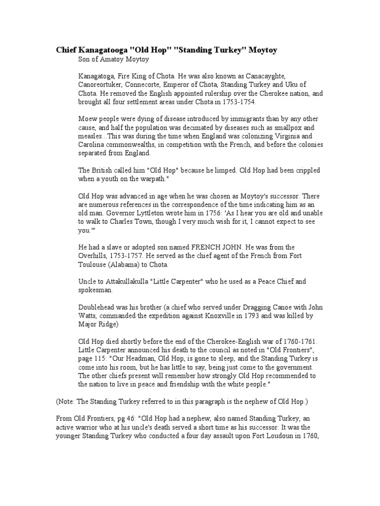 Old Hop - Chief Kanagatooga | PDF | Native American Tribes | Iroquoian ...