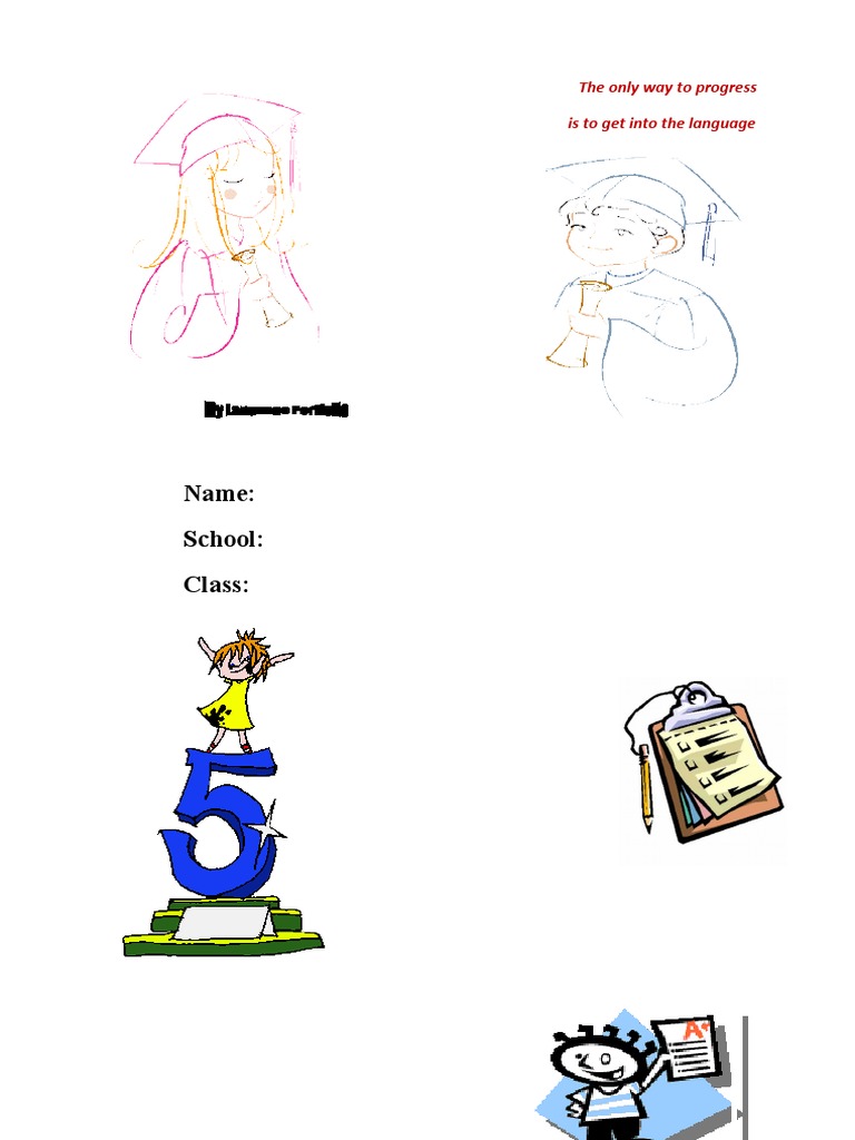 Language Progress Portfolio Guide | PDF | Conversation | Psychological ...
