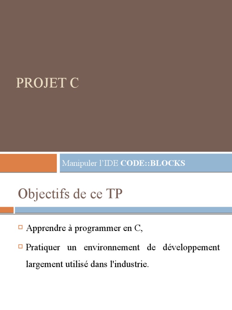 Programmer en C | PDF | Environnement de développement | Code source