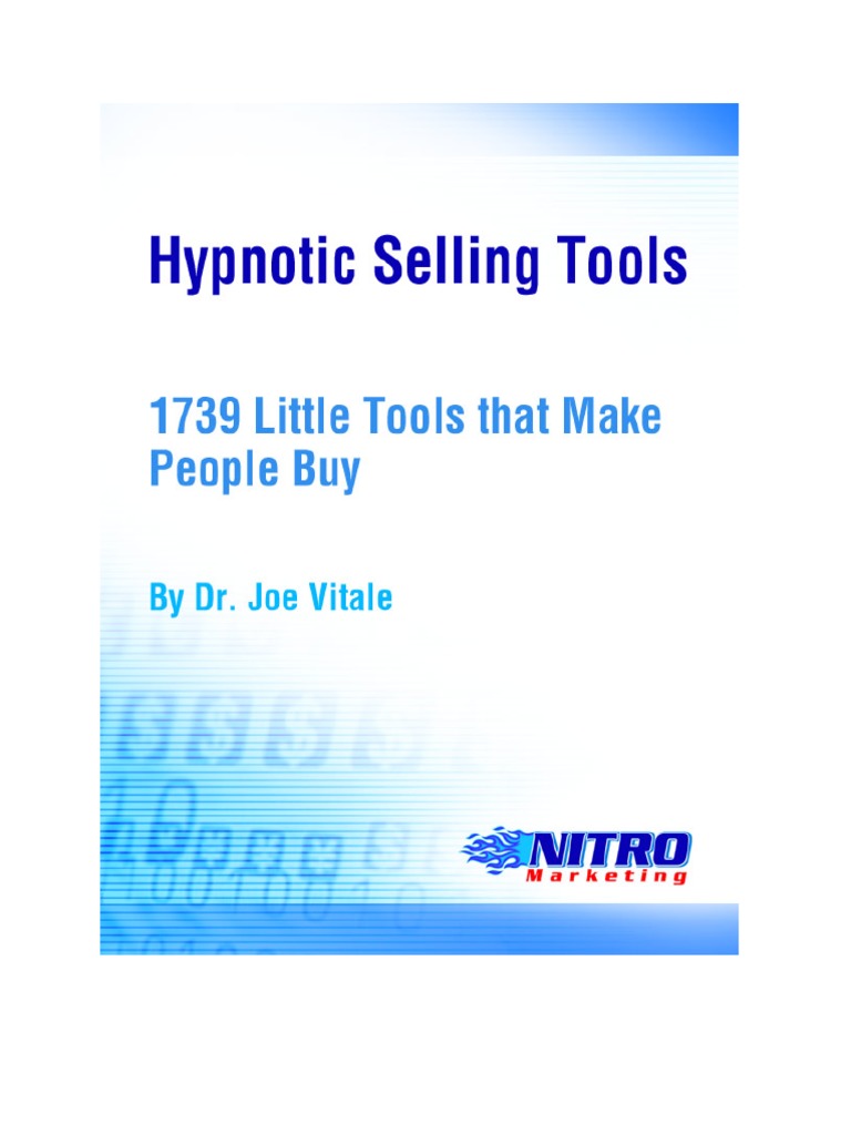 Hypnotic Selling Tools | PDF | Feeling | Mind