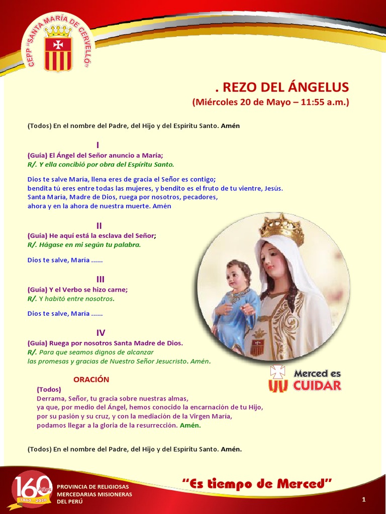 Rezo de Angelus 2020 | PDF | Religión y espiritualidad