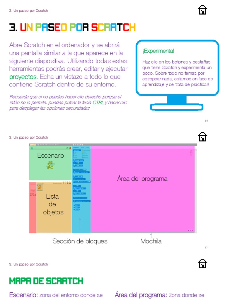 Introducción a los movimientos básicos en Scratch | PDF | Scratch (lenguaje de programación ...
