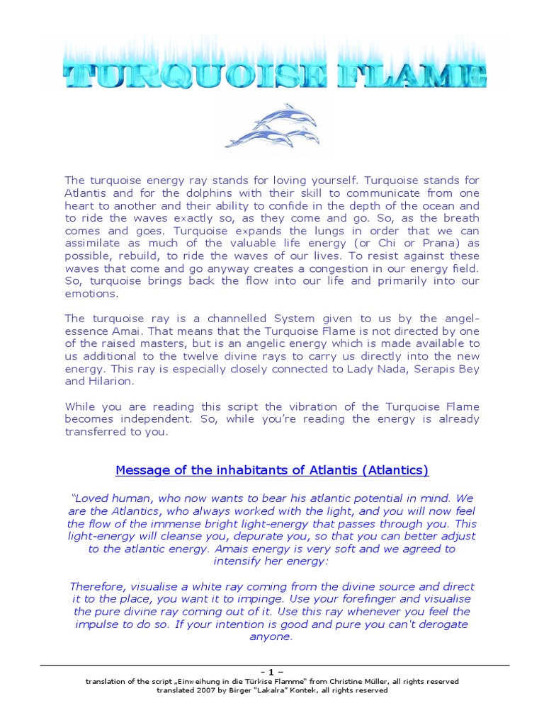 Turquoise Flame PDF | PDF