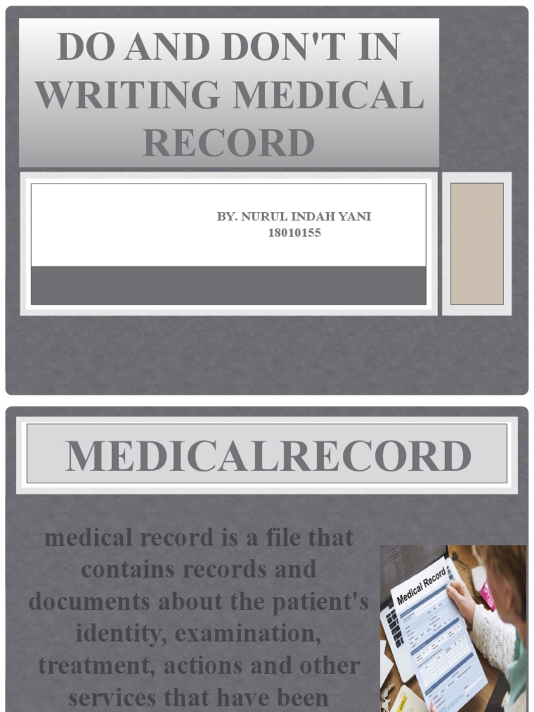 Guidelines for Effective Medical Record Documentation: Ensuring ...