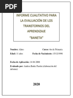 Baneta-Protocolo EJEMPLO CALIFICACIÓN | PDF