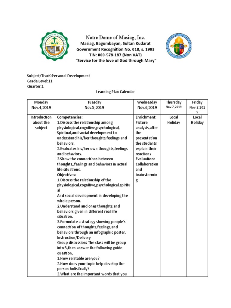 LPC Personal Development | PDF | Thought | Social Support
